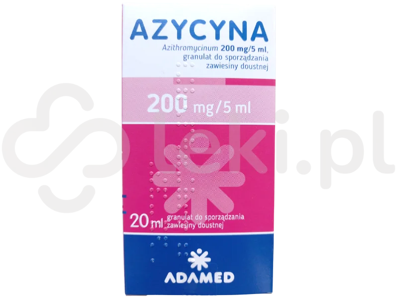 Azycyna, granulat do sporządzania zawiesiny doustnej, 200 mg/5 ml